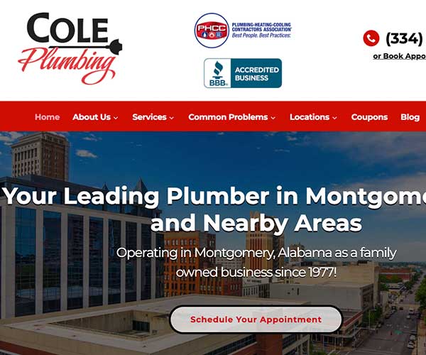 SEO Case Study - Cole Plumbing - Plumbing & HVAC SEO